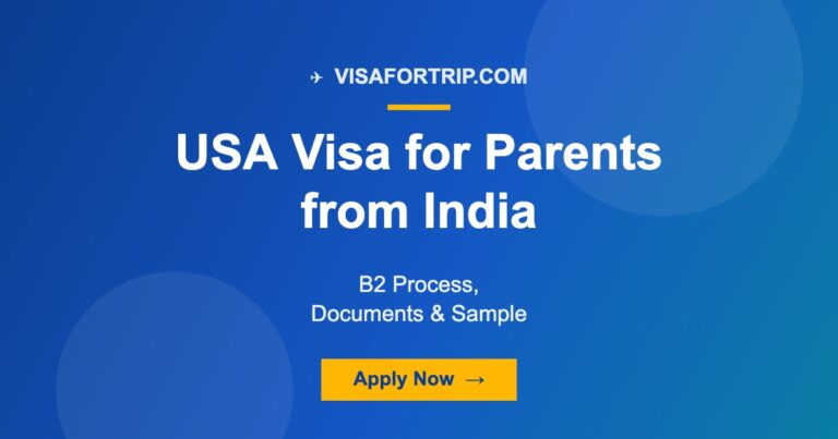 USA Visa for Parents from India 2026: Fees & Apply